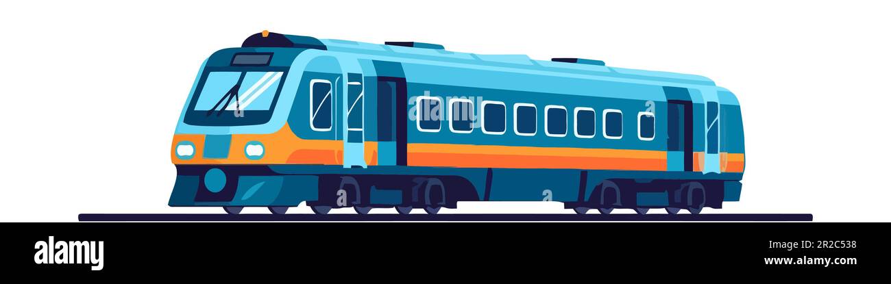 Vector train isolated on white background Stock Vector Image & Art - Alamy