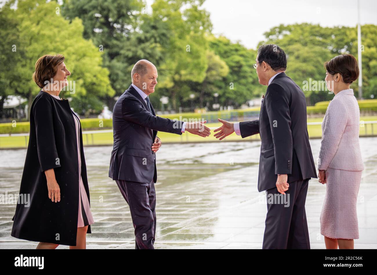 Hiroshima, Japan. 19th May, 2023. Fumio Kishida (2nd from right), Prime ...