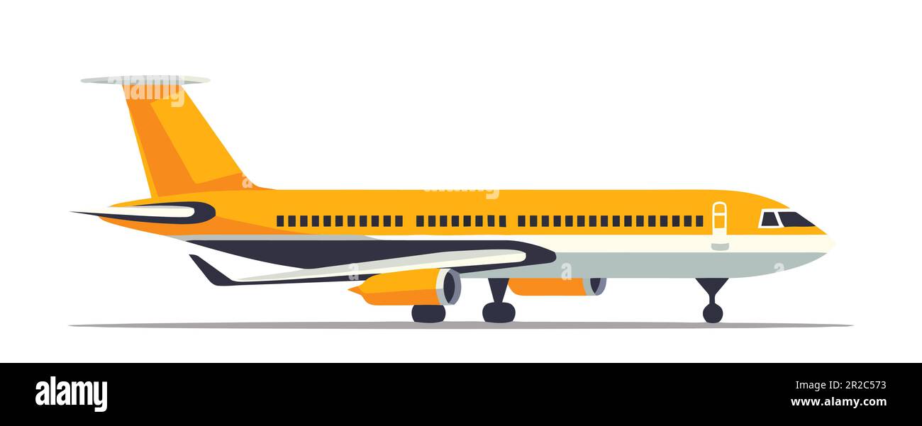Plane vector illustration isolated on white background Stock Vector ...