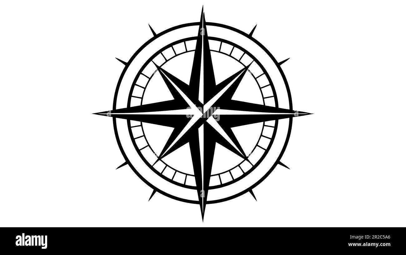 Compas icon isolated on background. Modern flat compass pictogram ...