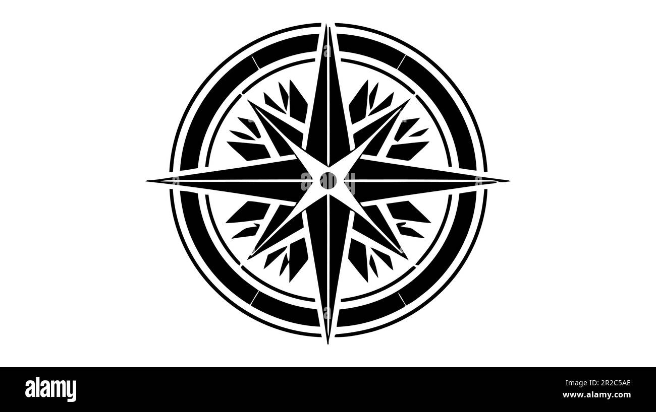 Compas icon isolated on background. Modern flat compass pictogram ...