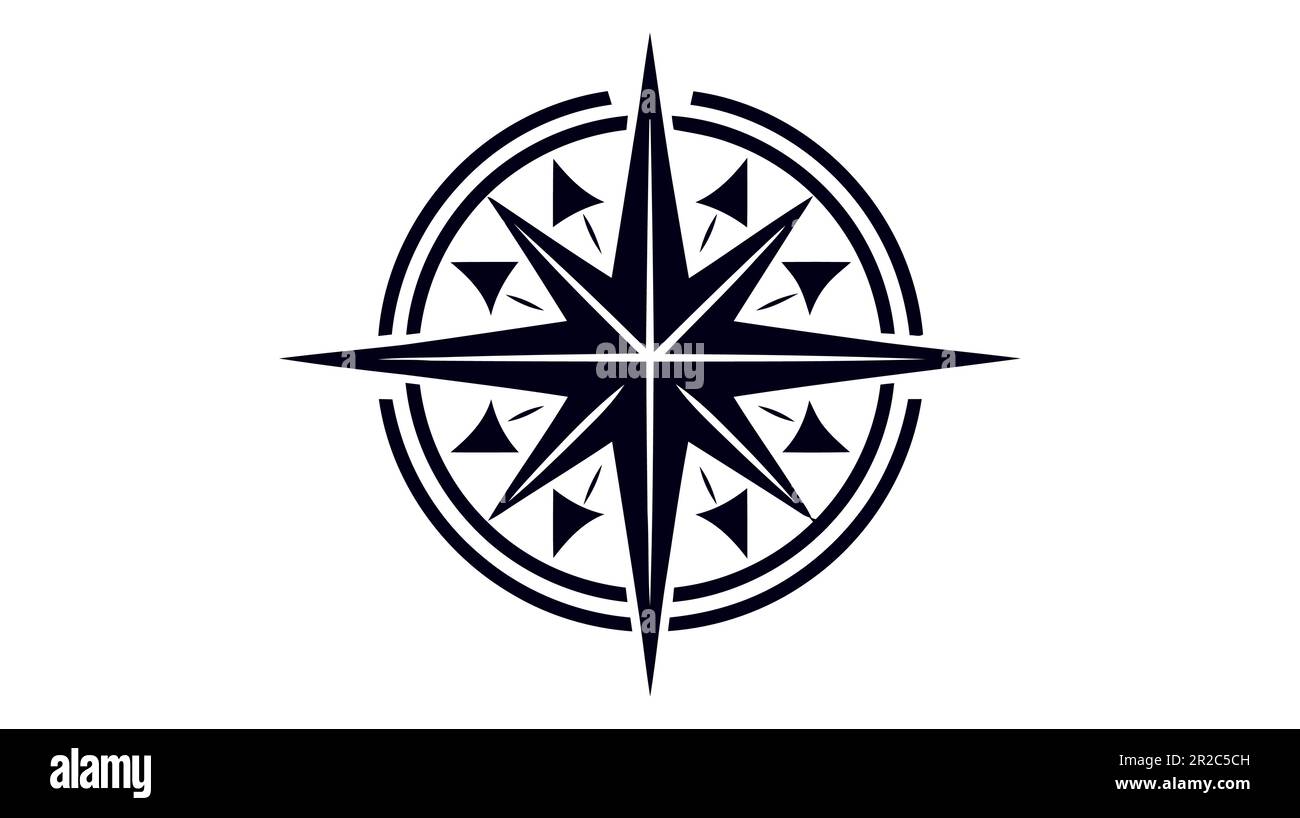 Compas icon isolated on background. Modern flat compass pictogram ...