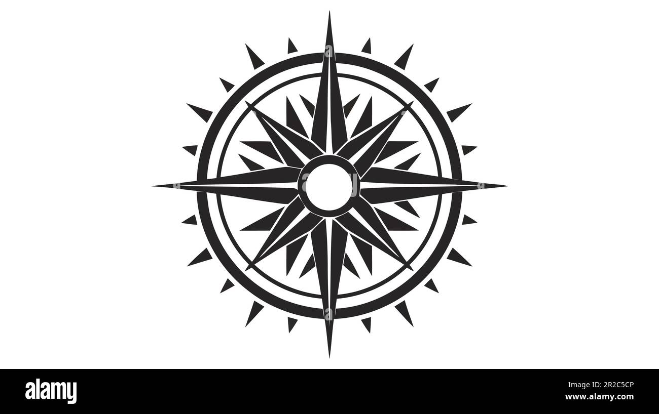 Compas icon isolated on background. Modern flat compass pictogram ...