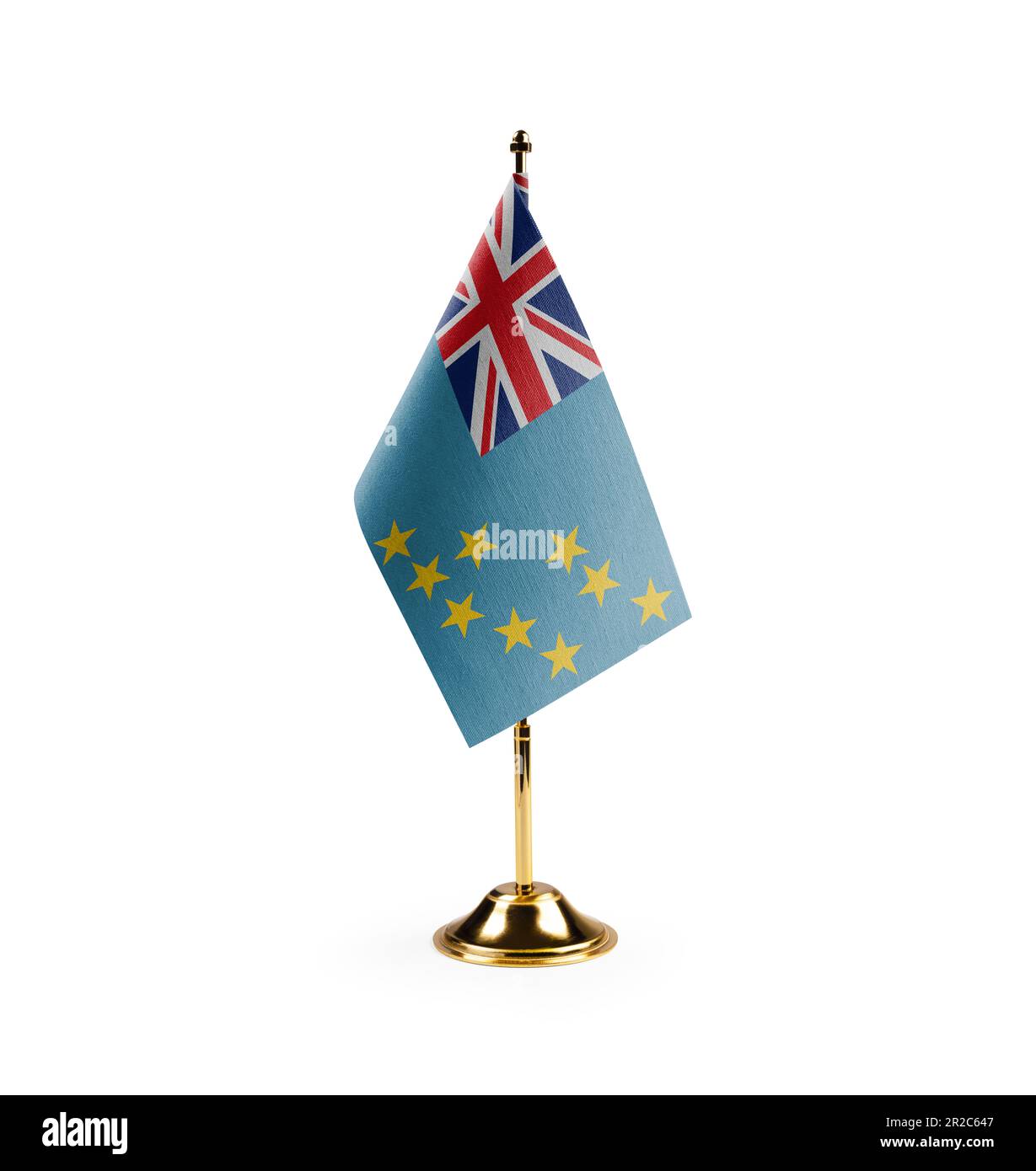 Tuvalu flag on white hi-res stock photography and images - Alamy