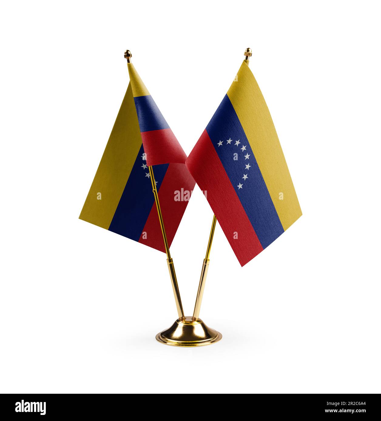Small national flags of the Venezuela on a white background Stock Photo ...
