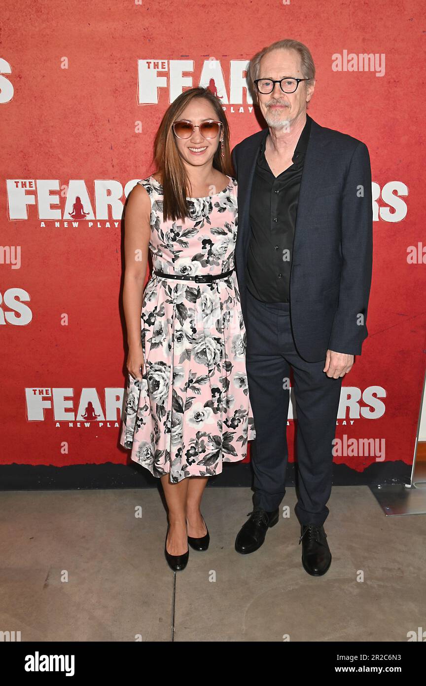 Steve Buscemi and girlfriend Karen Ho attend "The Fears" Off Broadway ...