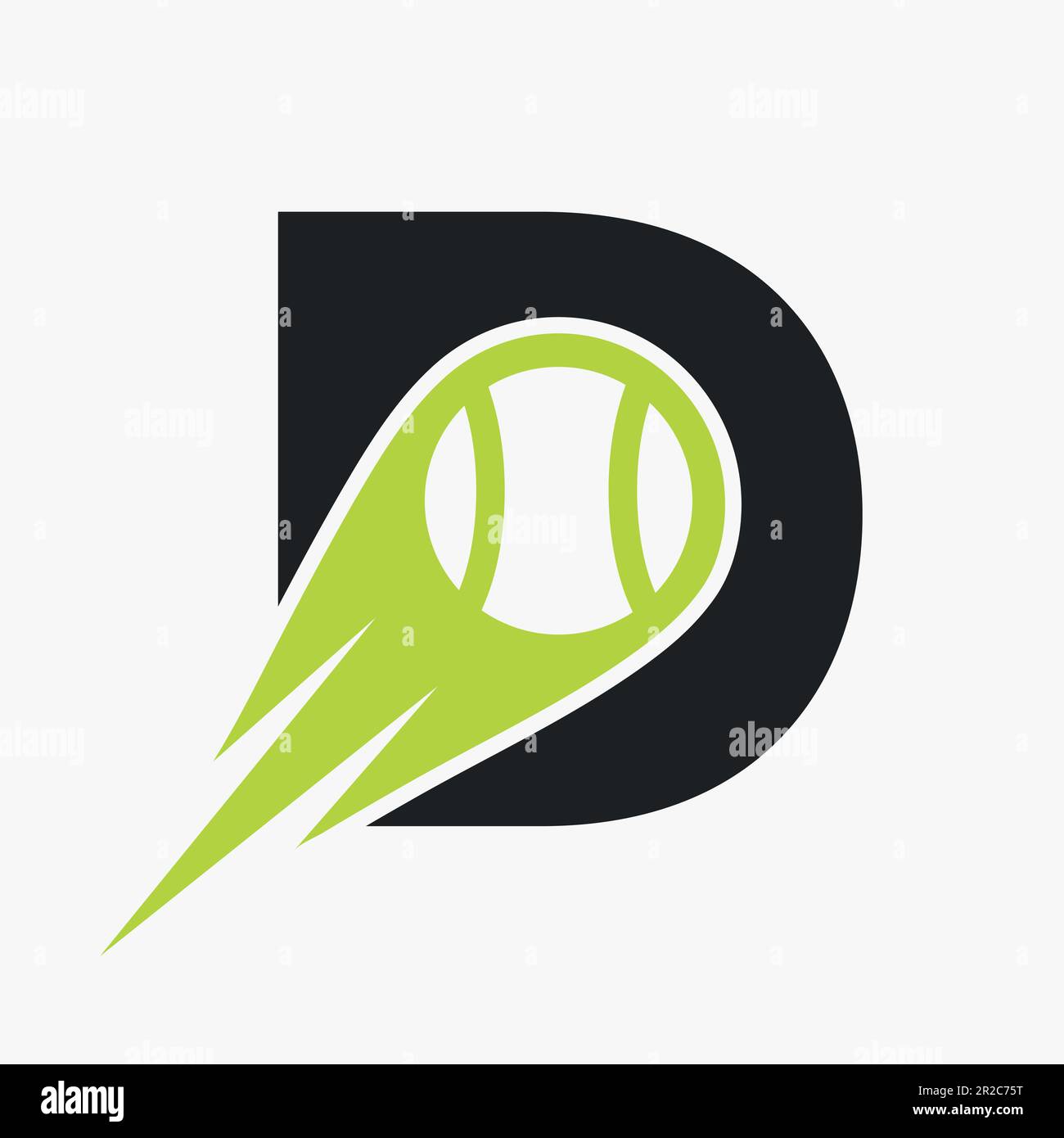 Initial Letter D Tennis Club Logo Design Template. Tennis Sport Academy ...