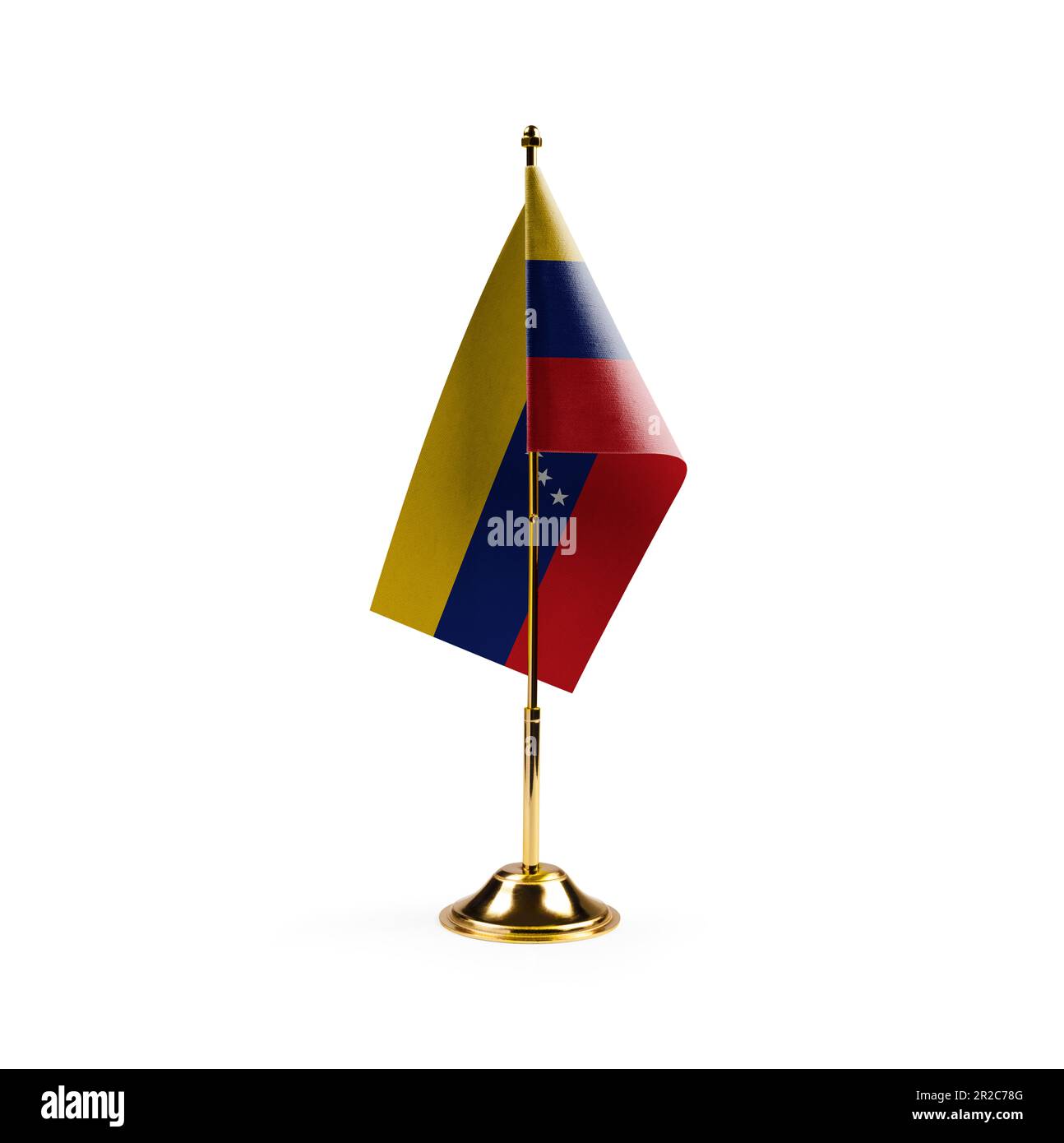 Small national flag of the Venezuela on a white background Stock Photo ...