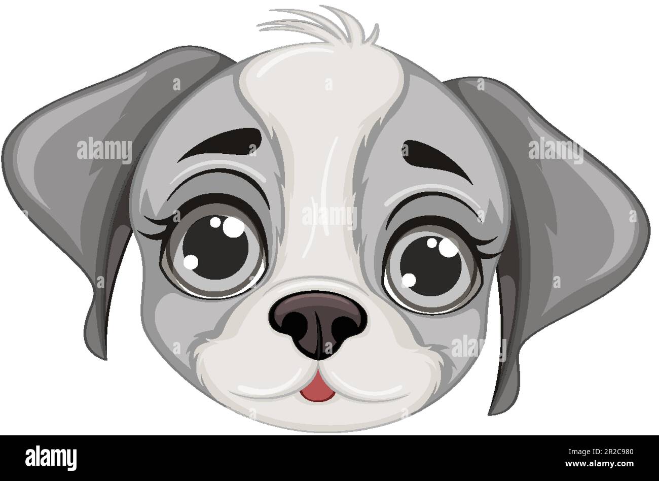 Dog face cartoon hi-res stock photography and images - Alamy