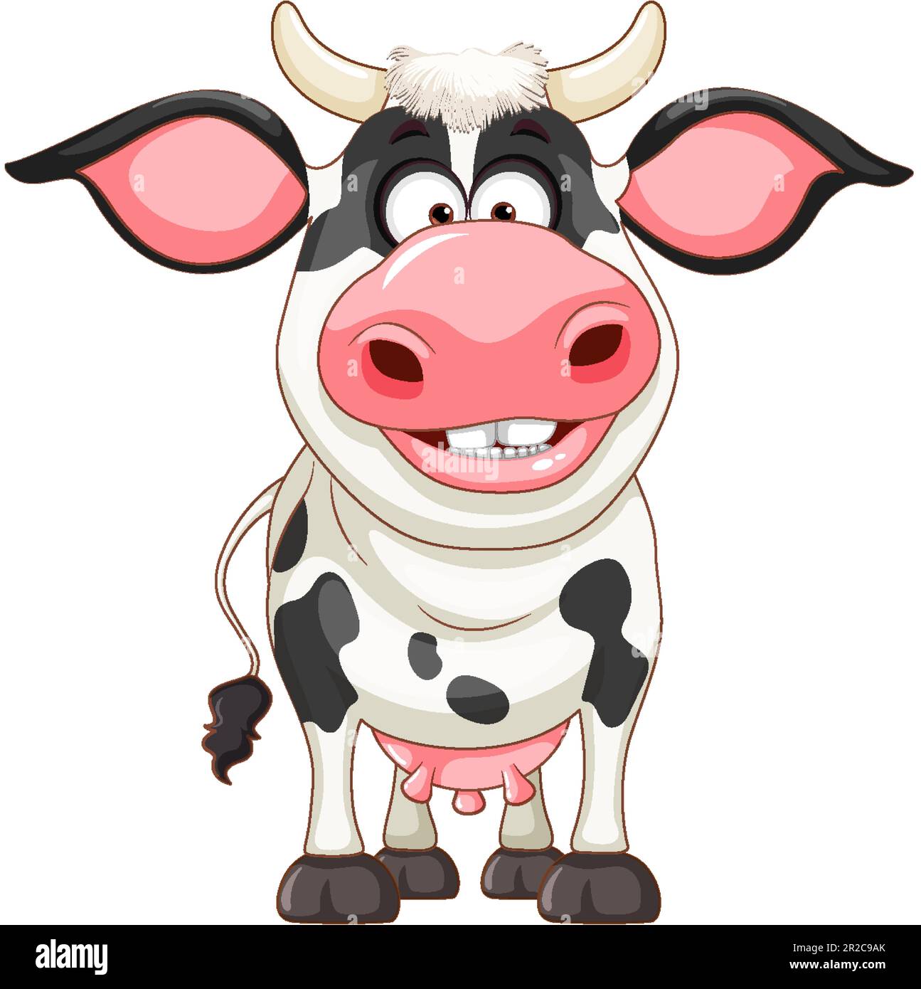 Cute cow cartoon character illustration Stock Vector Image & Art - Alamy