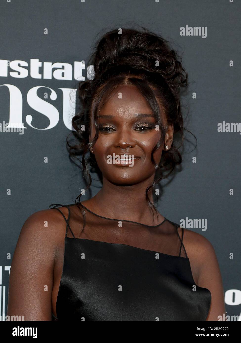 Fashion model Duckie Thot attends the Sports Illustrated Swimsuit 2023 ...