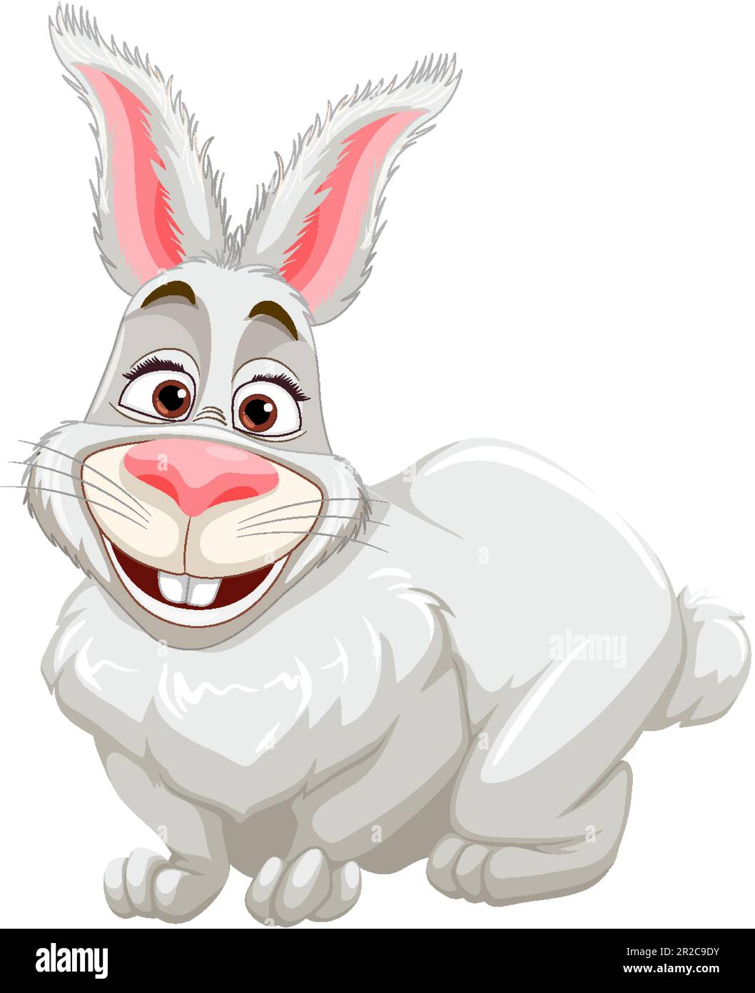 Cute rabbit cartoon character illustration Stock Vector Image & Art - Alamy