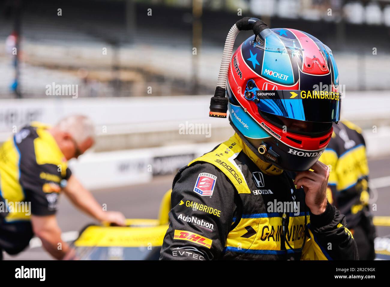 Indianapolis, United States. 18th May, 2023. IndyCar driver Colton ...