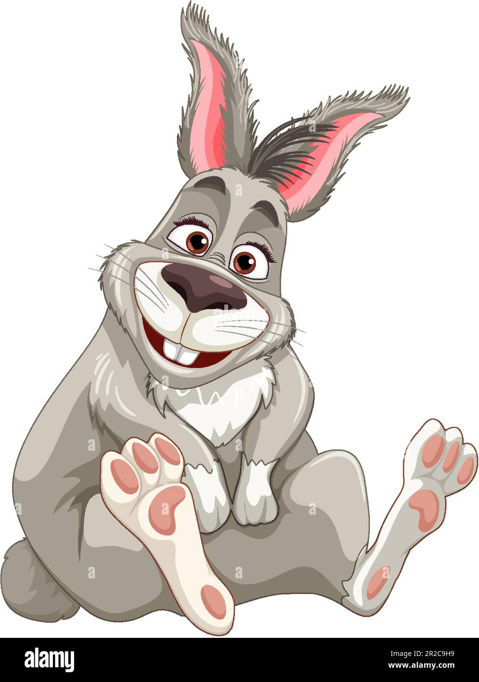 Cute rabbit cartoon character illustration Stock Vector Image & Art - Alamy