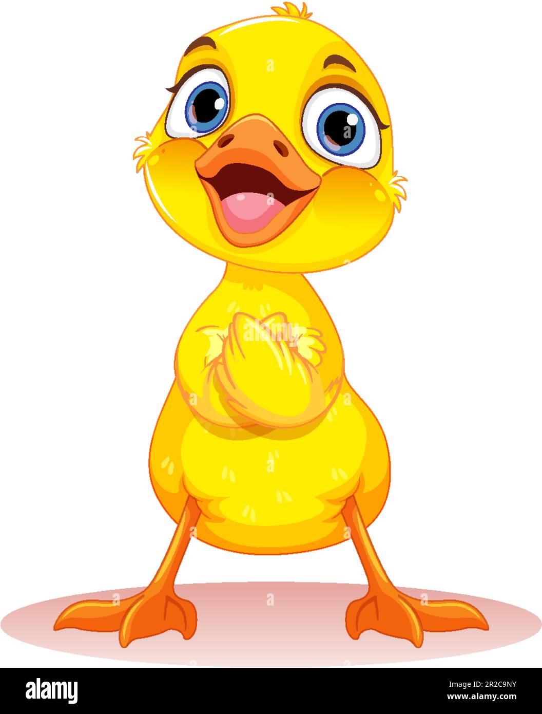Adorable Little Duck Isolated illustration Stock Vector Image & Art - Alamy