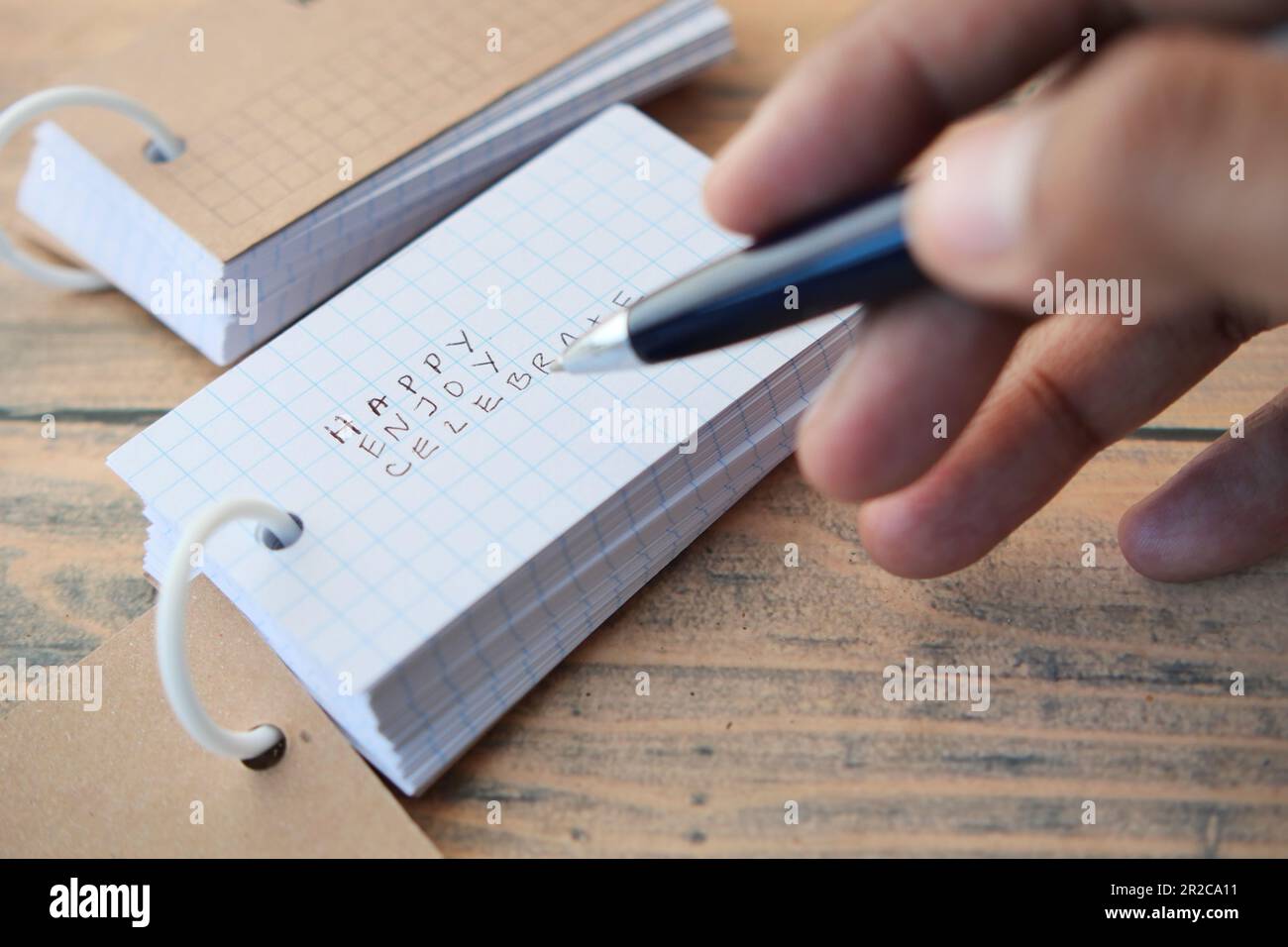 word cards for little kid on table Stock Photo - Alamy