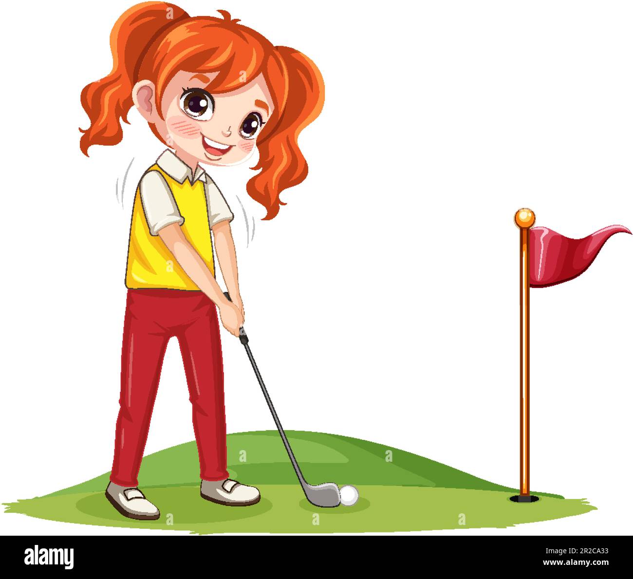 Girl Golf Clip Art