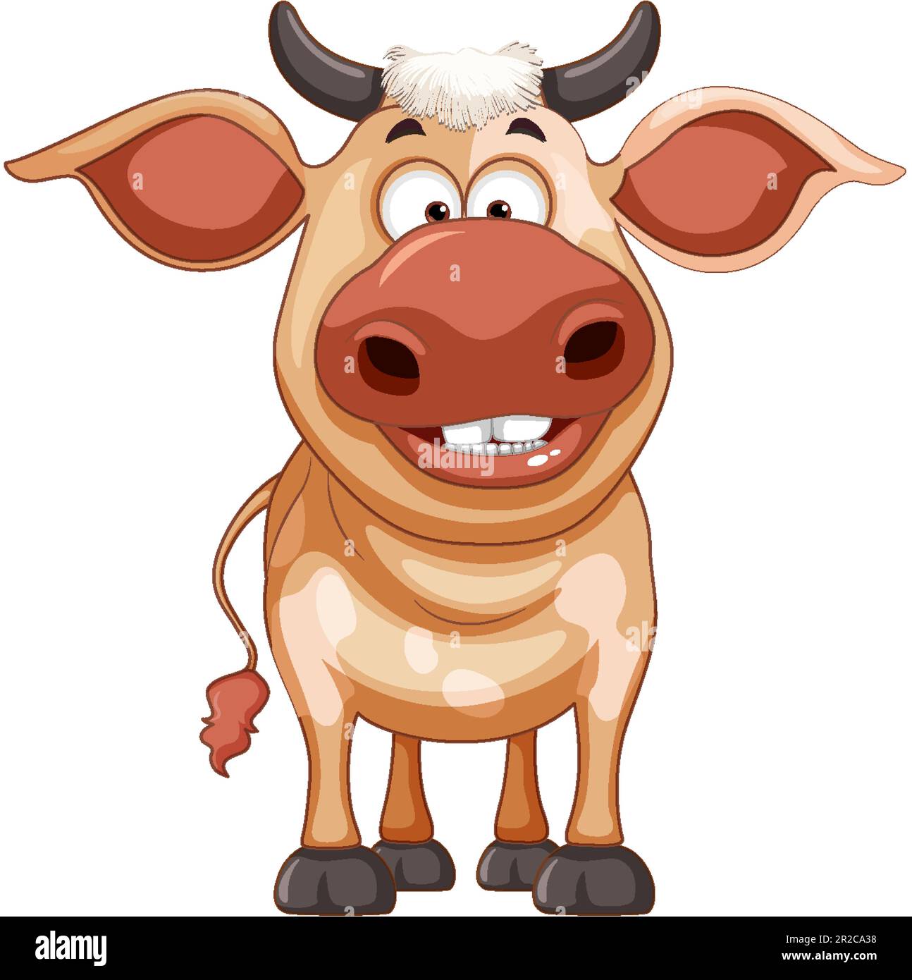 Cute cow cartoon character illustration Stock Vector Image & Art - Alamy