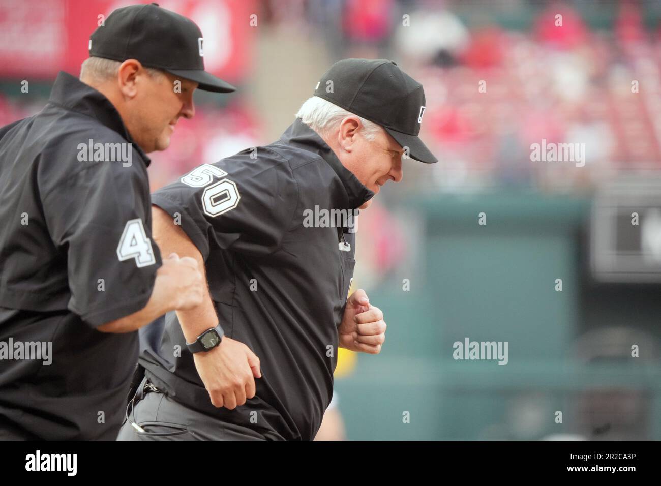 St. Louis, United States. 18th May, 2023. Umpires Chad Fairchild (4 ...