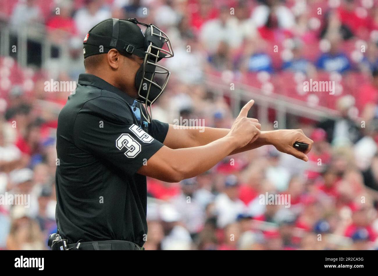 St. Louis, United States. 18th May, 2023. Home Plate Umpire Jeremie ...