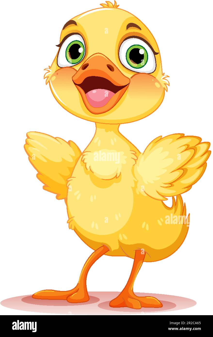 Adorable Little Duck Isolated illustration Stock Vector Image & Art - Alamy