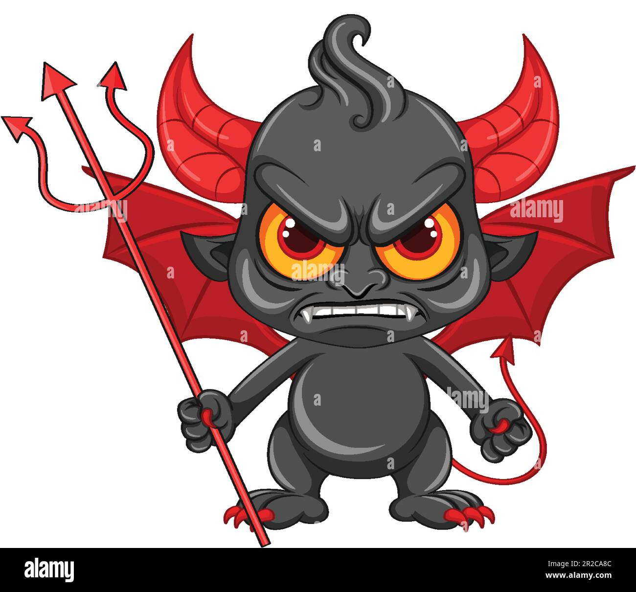 Angry devil cartoon character illustration Stock Vector Image & Art - Alamy