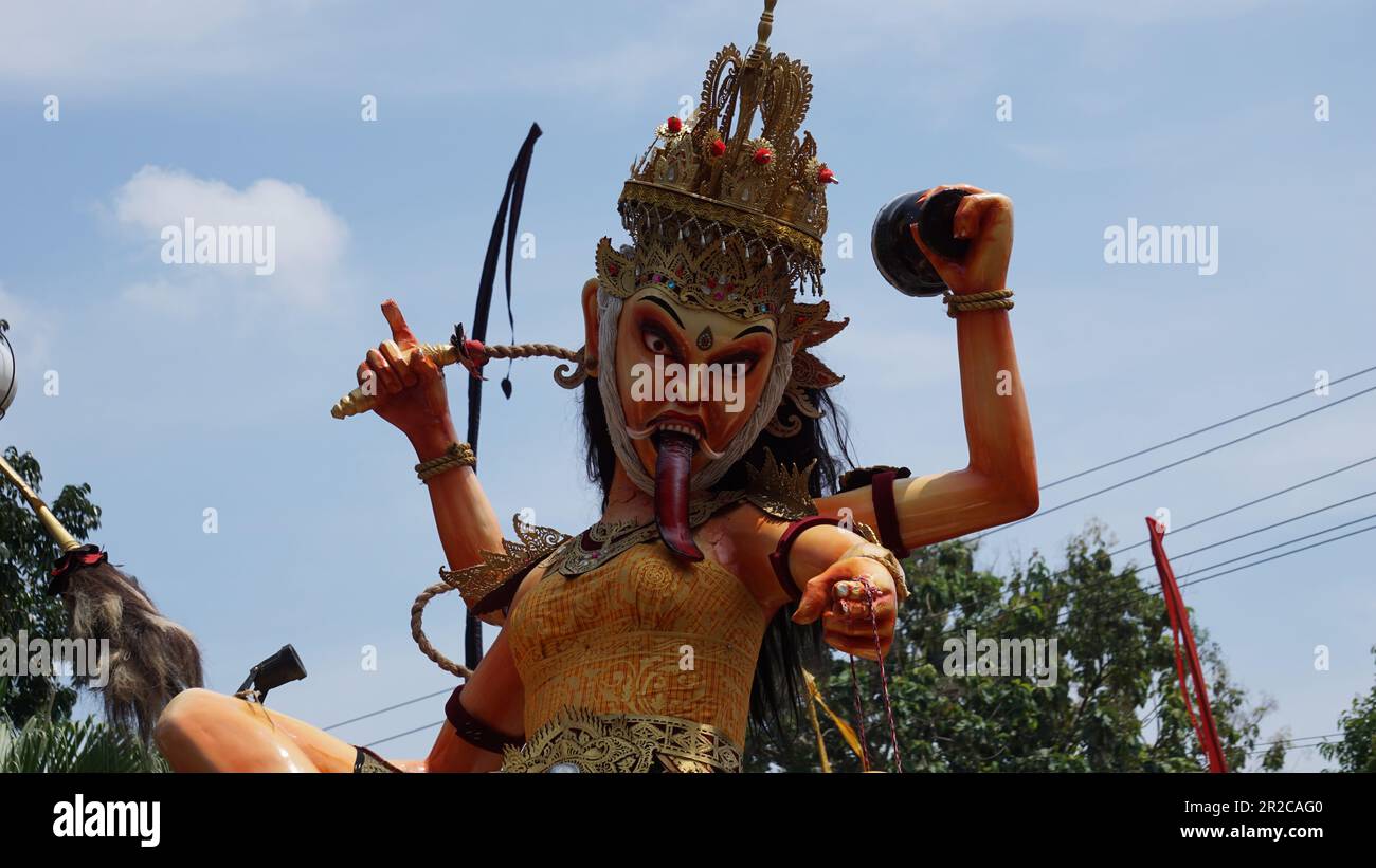 Statue of ogoh-ogoh. Ogoh-ogoh is statue that are paraded during the ...