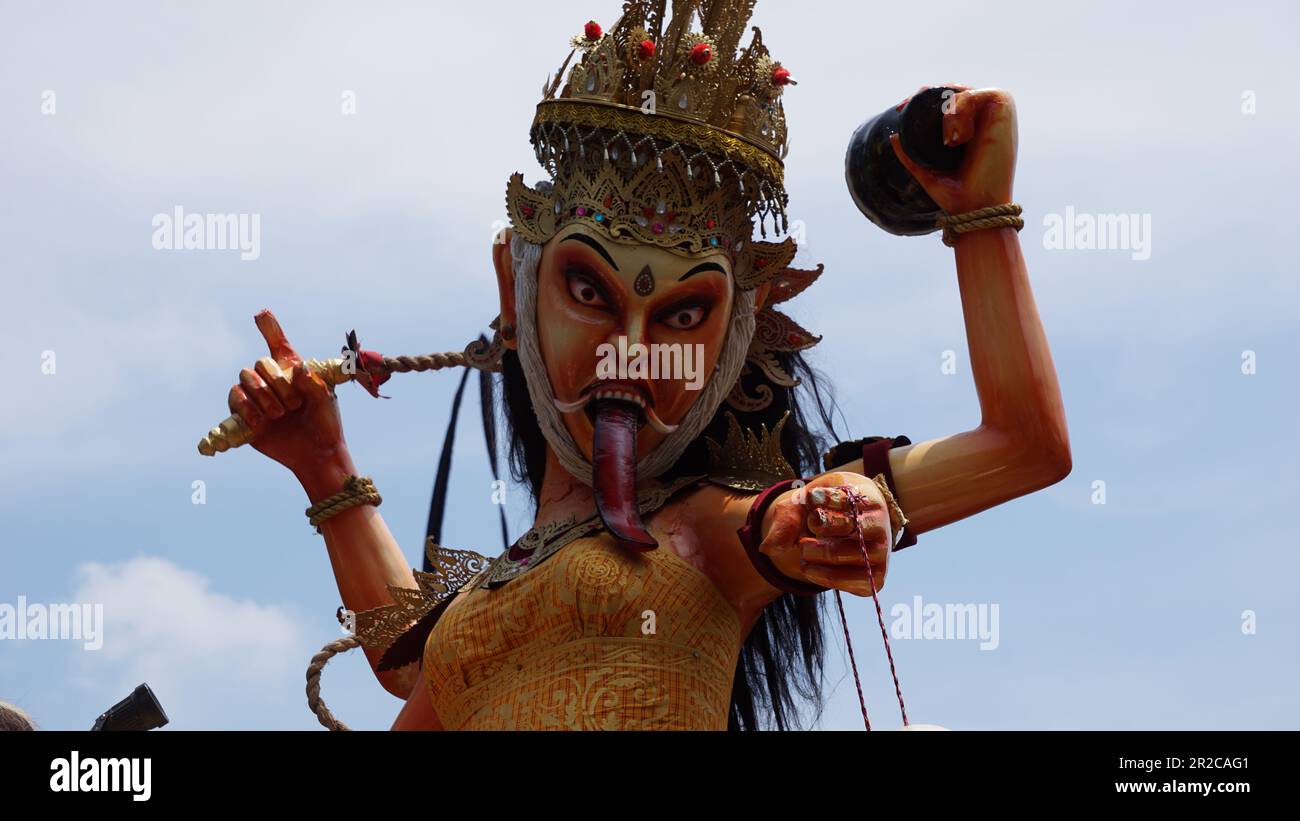 Statue of ogoh-ogoh. Ogoh-ogoh is statue that are paraded during the ...
