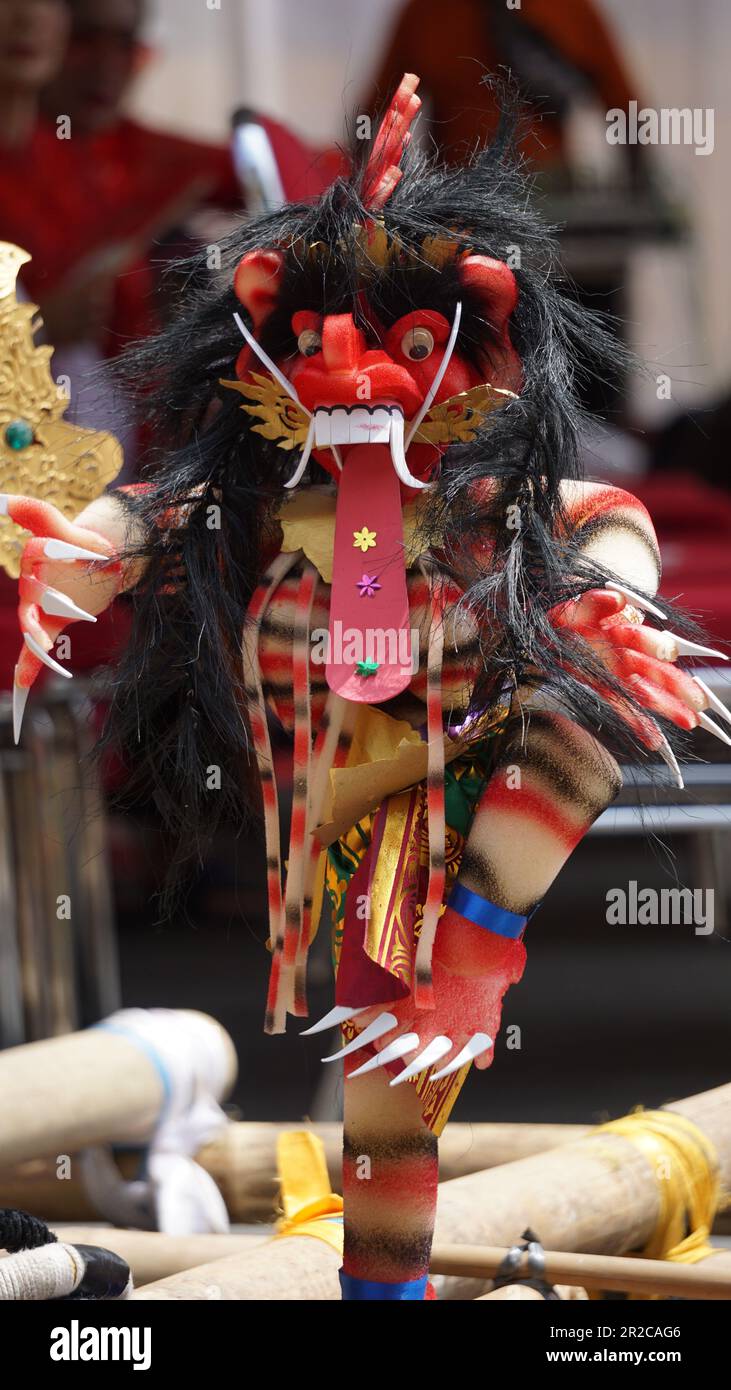 Statue of ogoh-ogoh. Ogoh-ogoh is statue that are paraded during the ...