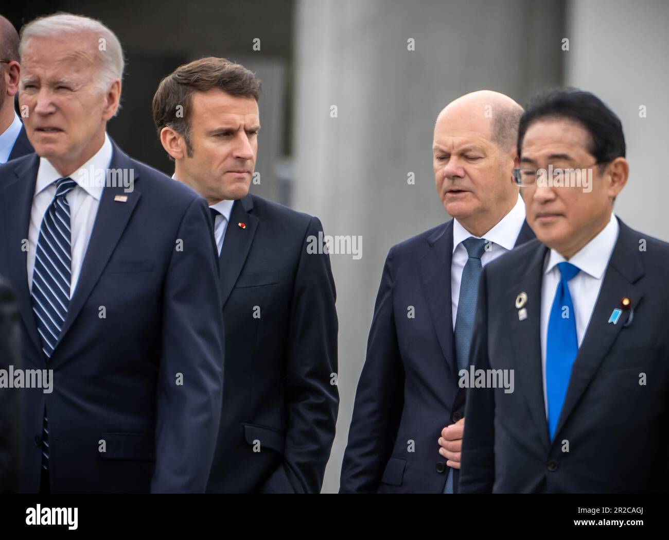 Hiroshima, Japan. 19th May, 2023. German Chancellor Olaf Scholz (SPD ...