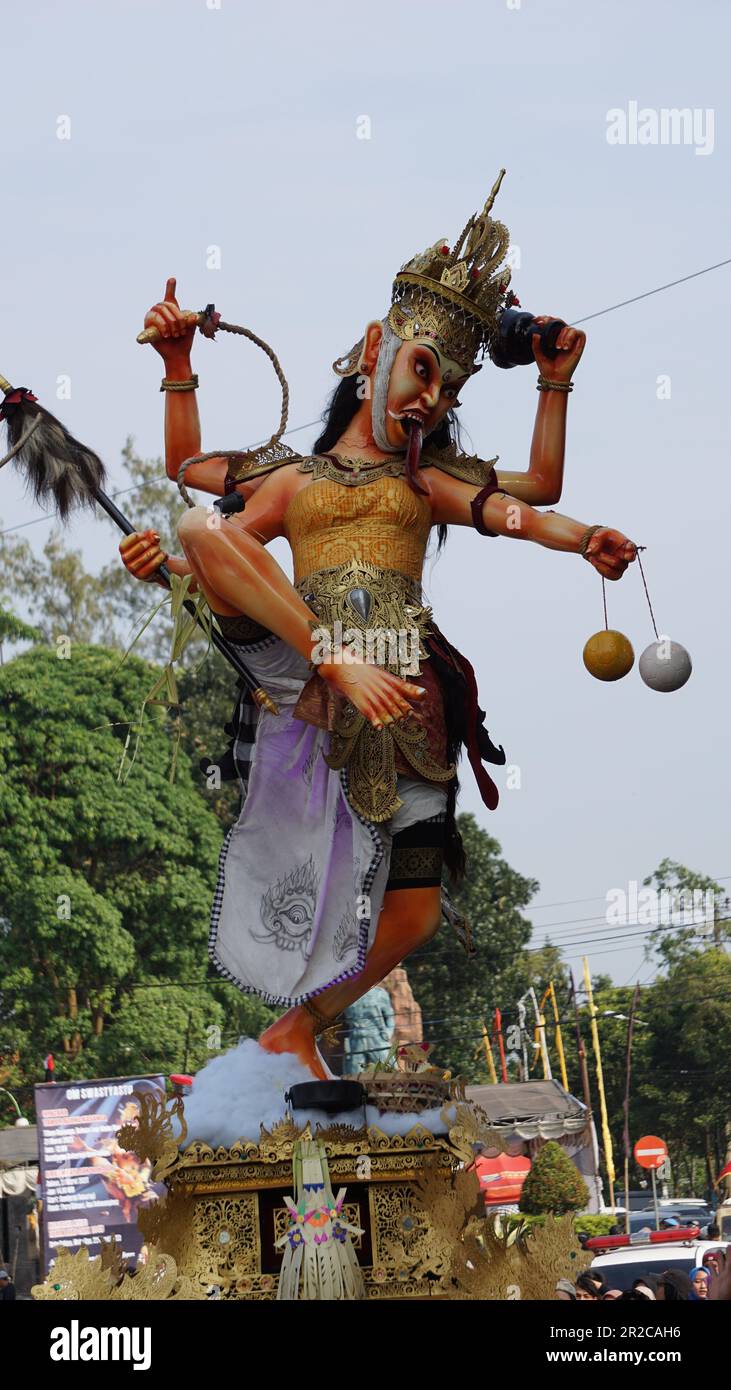 Statue of ogoh-ogoh. Ogoh-ogoh is statue that are paraded during the ...