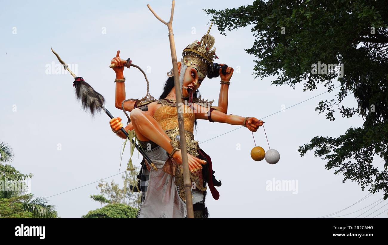 Statue of ogoh-ogoh. Ogoh-ogoh is statue that are paraded during the ...