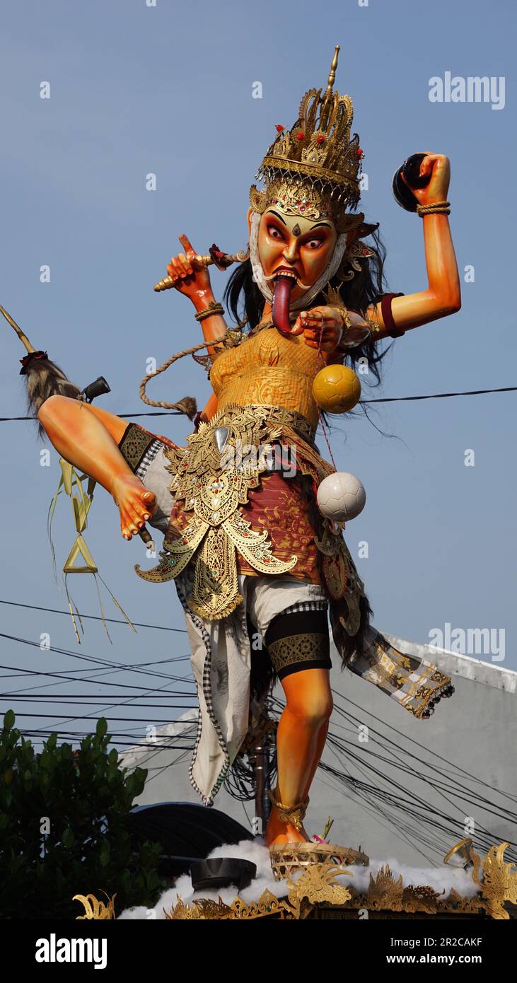 Statue of ogoh-ogoh. Ogoh-ogoh is statue that are paraded during the ...