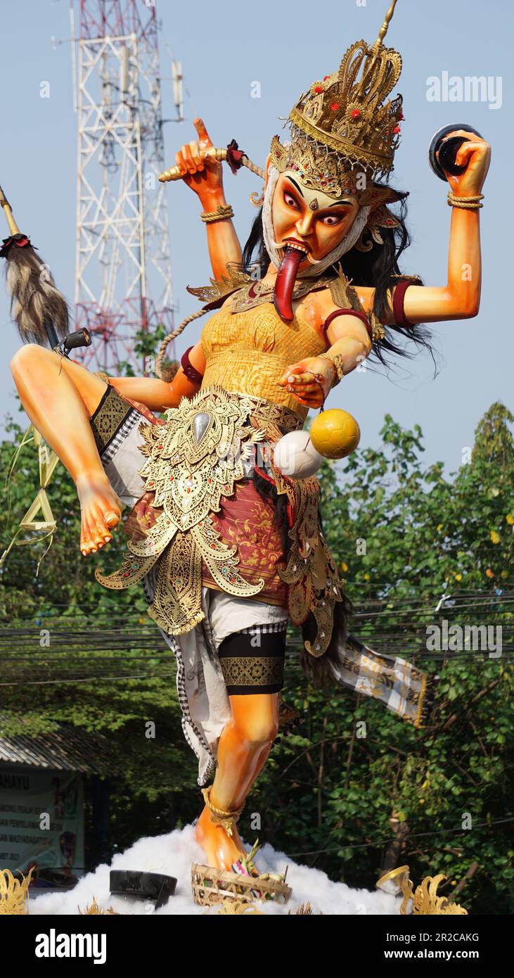 Statue of ogoh-ogoh. Ogoh-ogoh is statue that are paraded during the ...