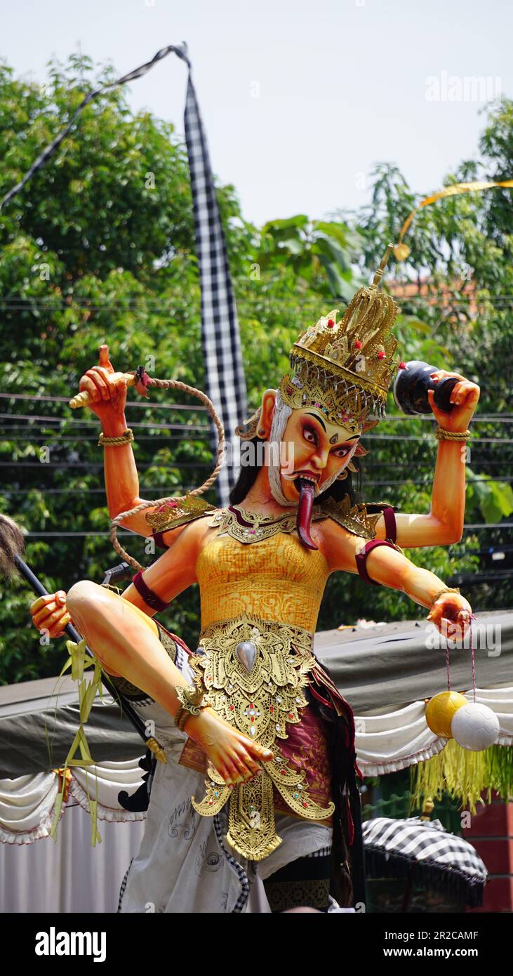 Statue of ogoh-ogoh. Ogoh-ogoh is statue that are paraded during the ...