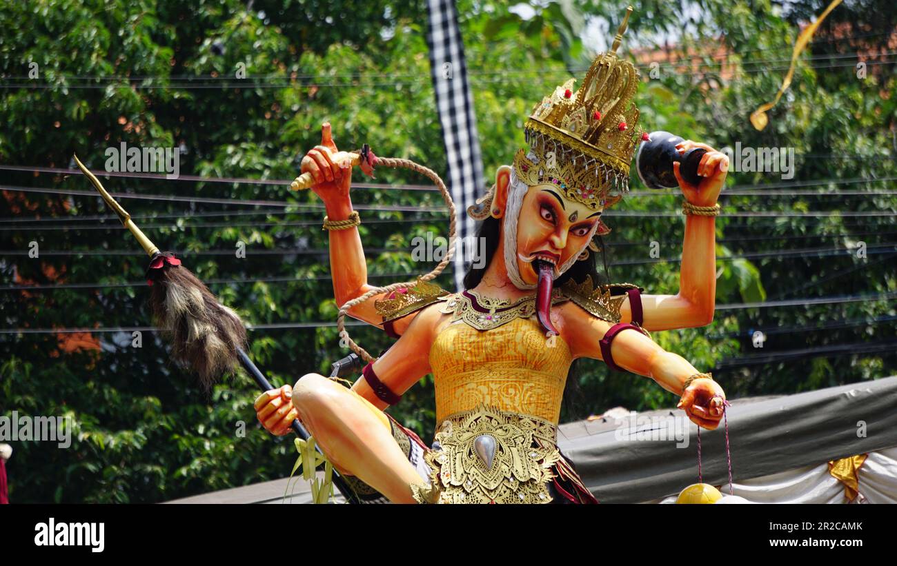 Statue of ogoh-ogoh. Ogoh-ogoh is statue that are paraded during the ...