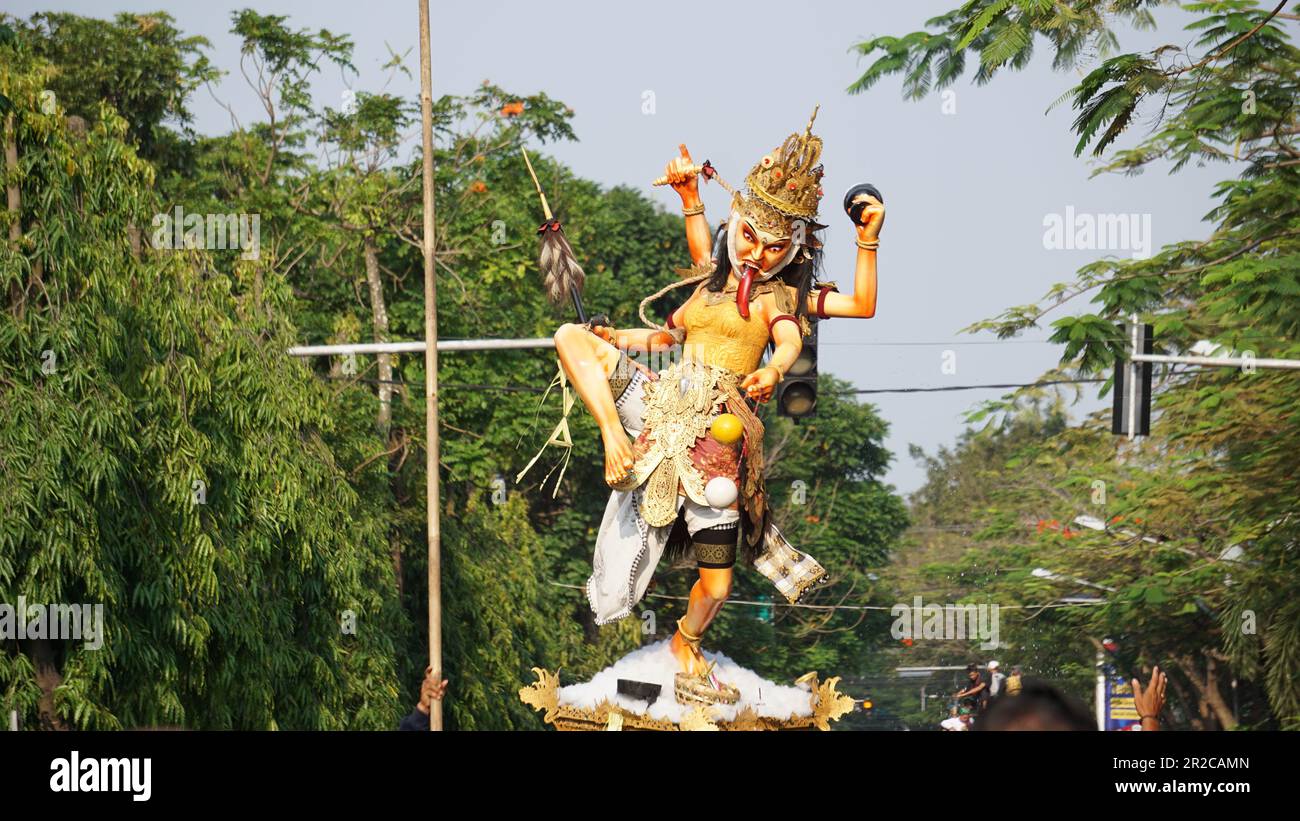 Statue of ogoh-ogoh. Ogoh-ogoh is statue that are paraded during the ...
