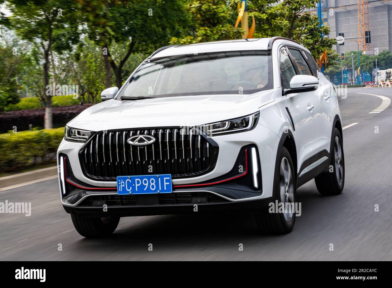 Chery Tiggo 7 Pro (badged at Tiggo 7 Plus for China) SUV car pictured ...