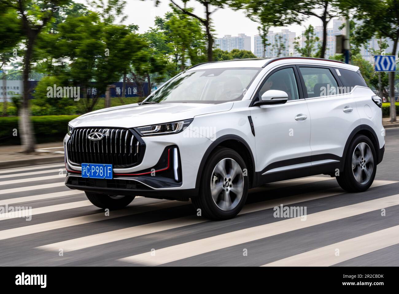 Chery Tiggo 7 Pro (badged at Tiggo 7 Plus for China) SUV car pictured ...