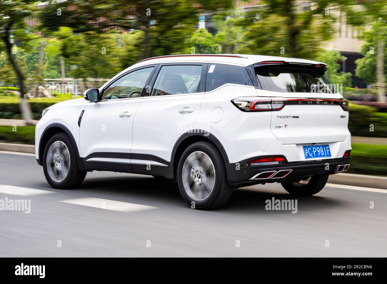 Chery Tiggo 7 Pro (badged at Tiggo 7 Plus for China) SUV car pictured ...