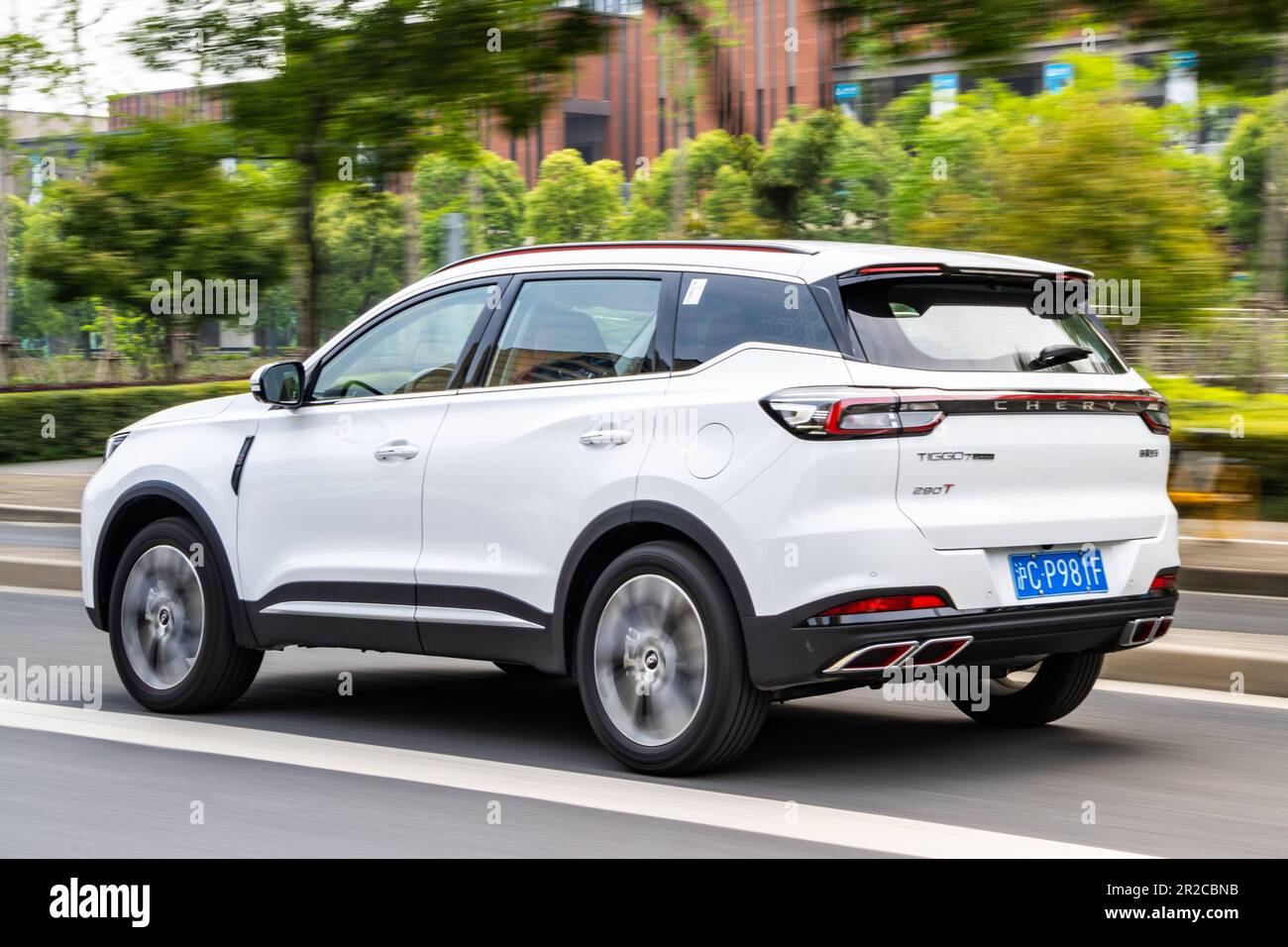 Chery Tiggo 7 Pro (badged at Tiggo 7 Plus for China) SUV car pictured ...