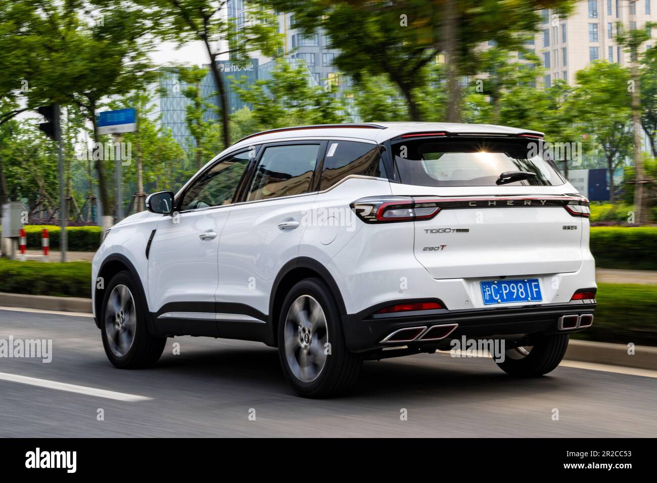 Chery Tiggo 7 Pro (badged at Tiggo 7 Plus for China) SUV car pictured ...