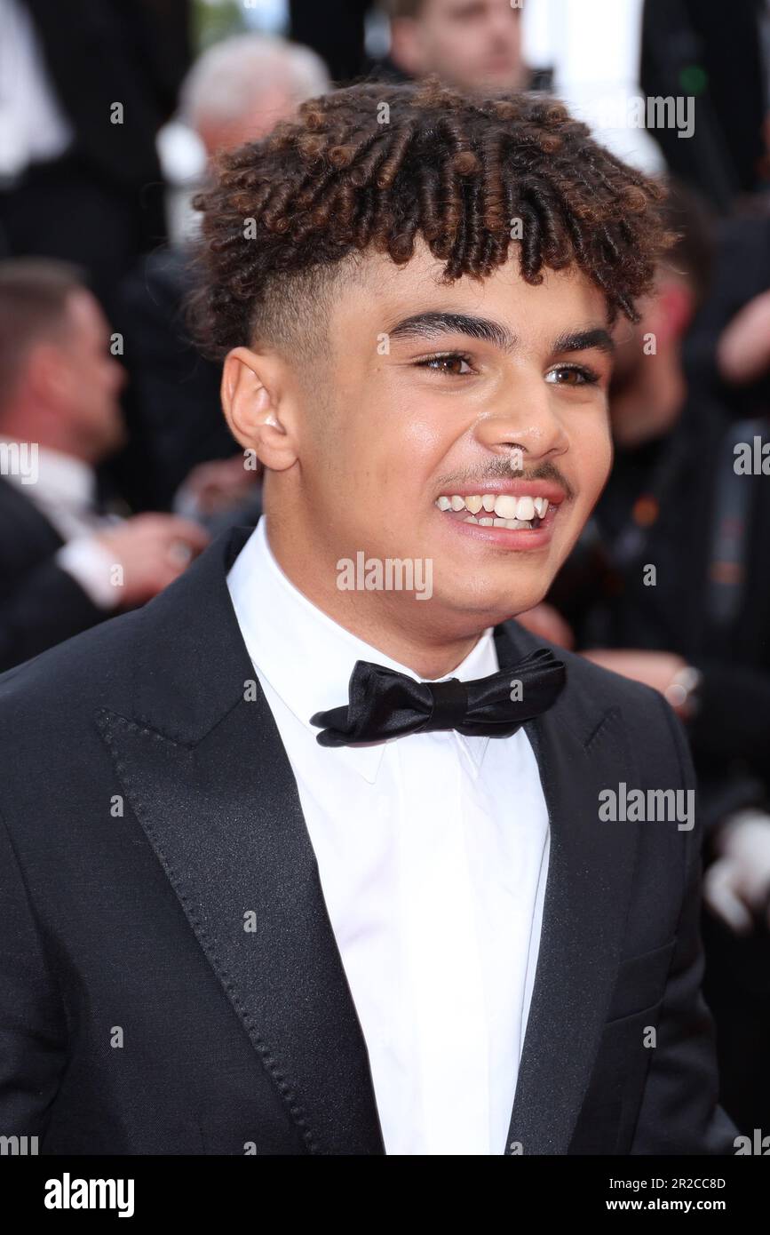 Cannes, France. 18th May, 2023. Ethann Isidore attends the "Indiana ...