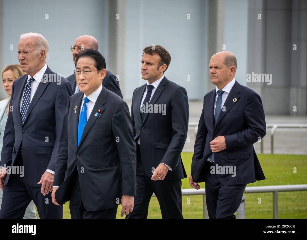 Hiroshima, Japan. 19th May, 2023. German Chancellor Olaf Scholz (SPD ...
