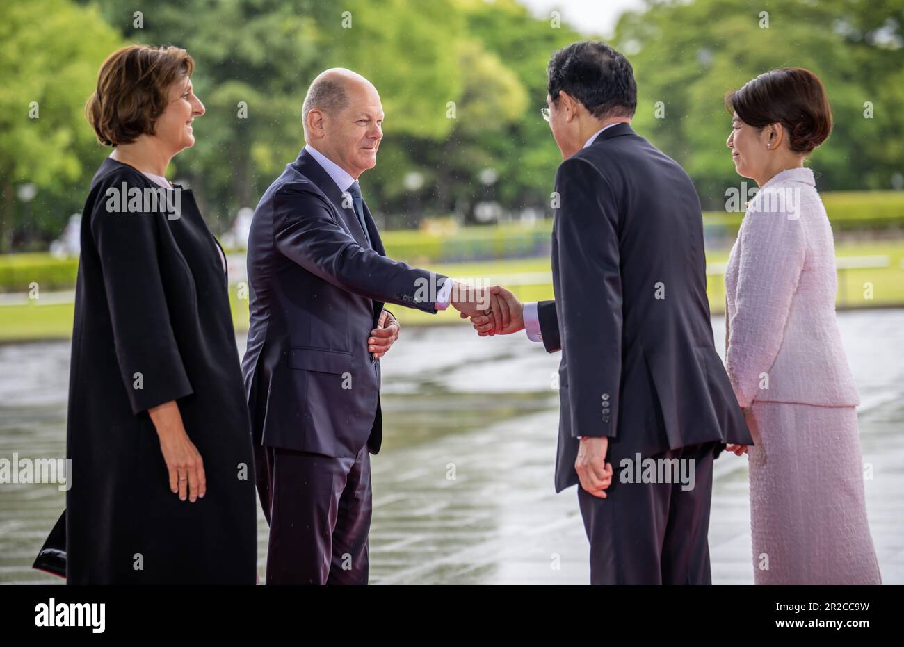 Hiroshima, Japan. 19th May, 2023. Fumio Kishida (2nd from right), Prime ...