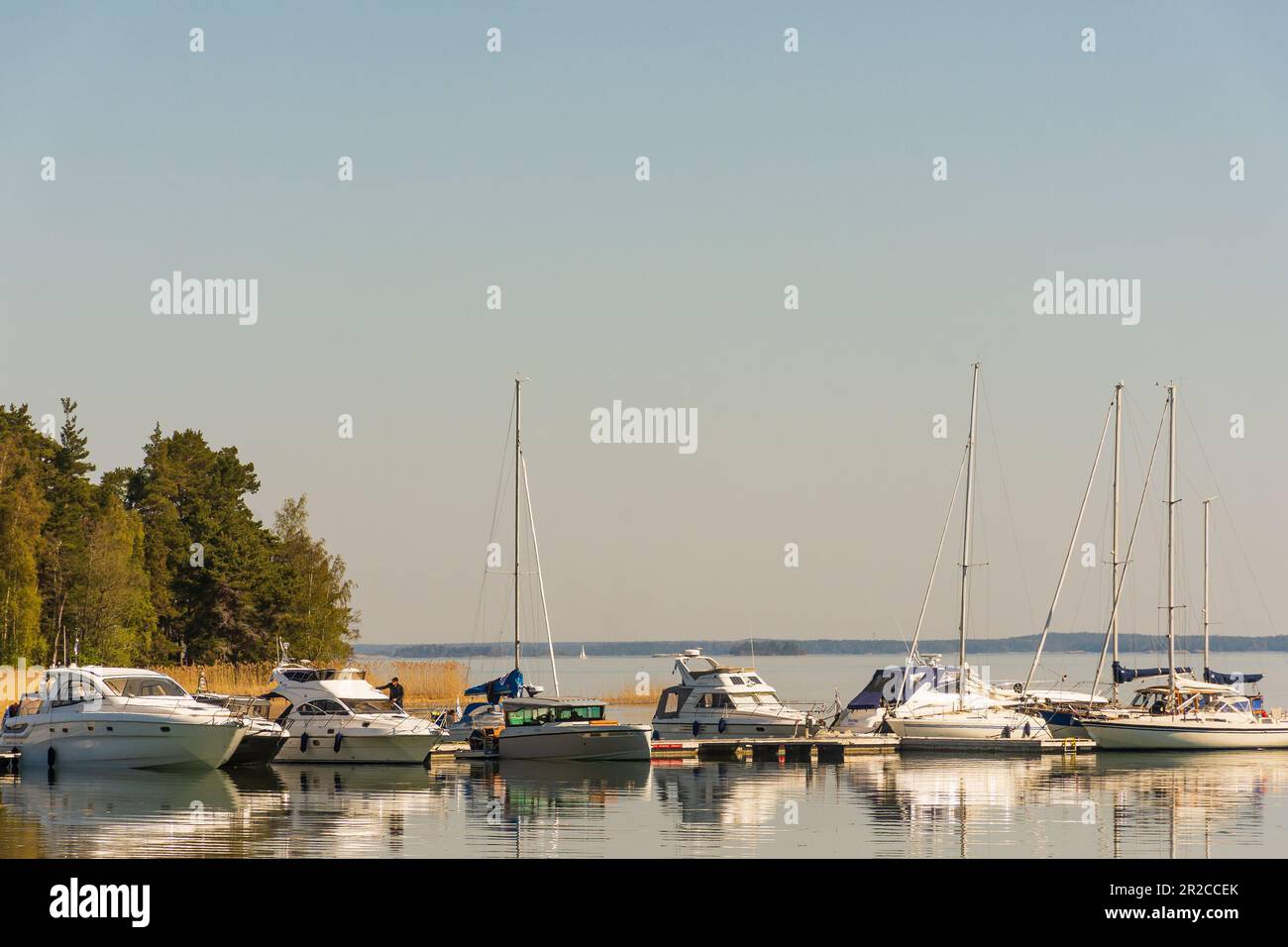 Marina of Seili island Stock Photo - Alamy