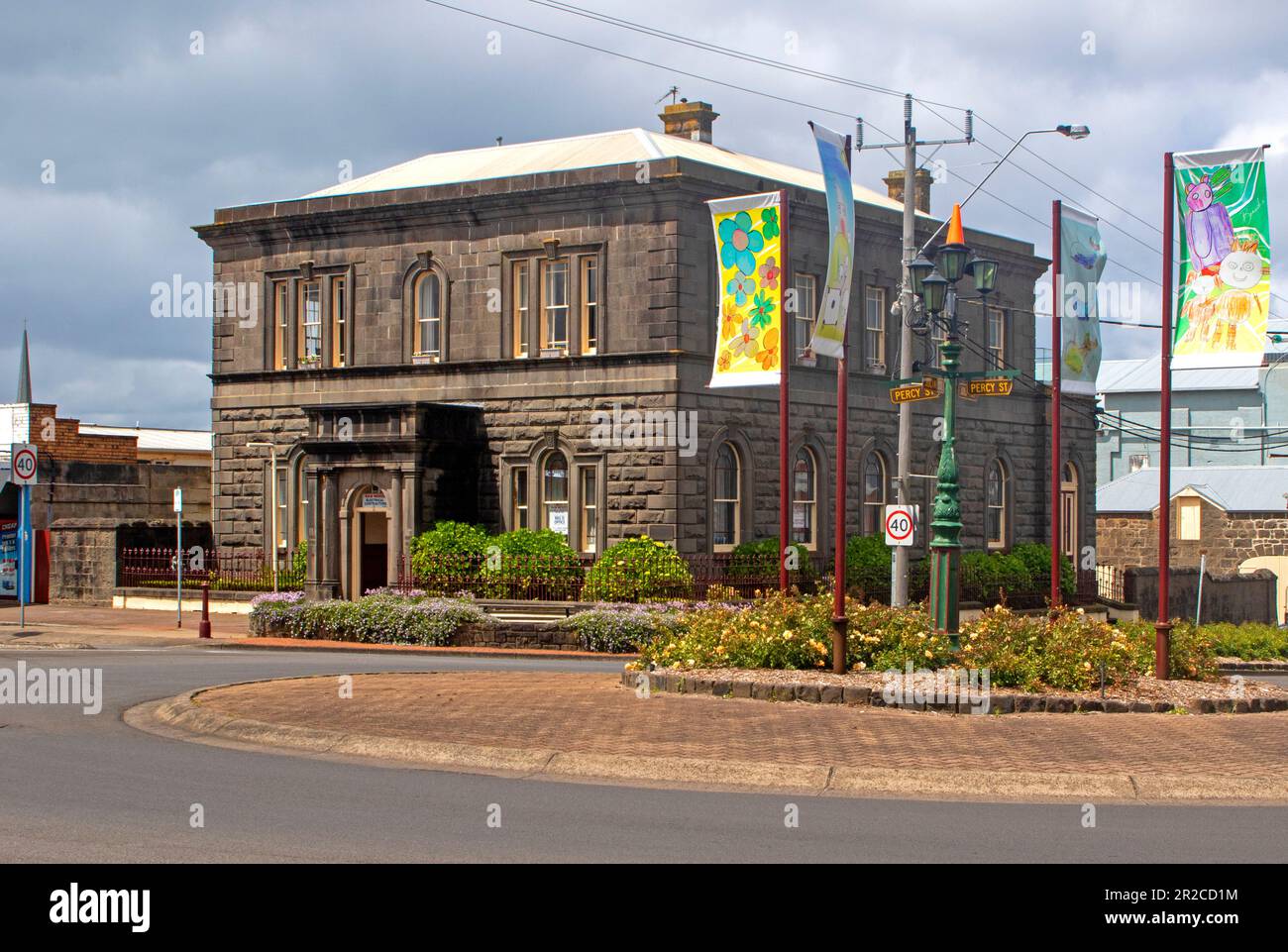 Old stone building in Portland, Victoria Stock Photo - Alamy