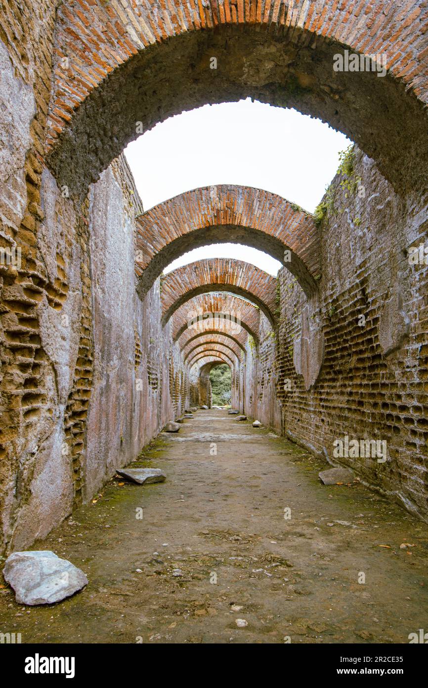 Baths of Baia archaeological park, Baia, Campania, Naples, Italy Stock ...