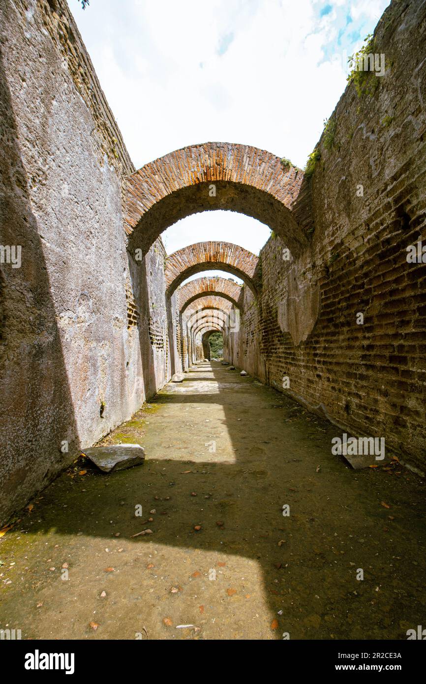 Baths of Baia archaeological park, Baia, Campania, Naples, Italy Stock ...