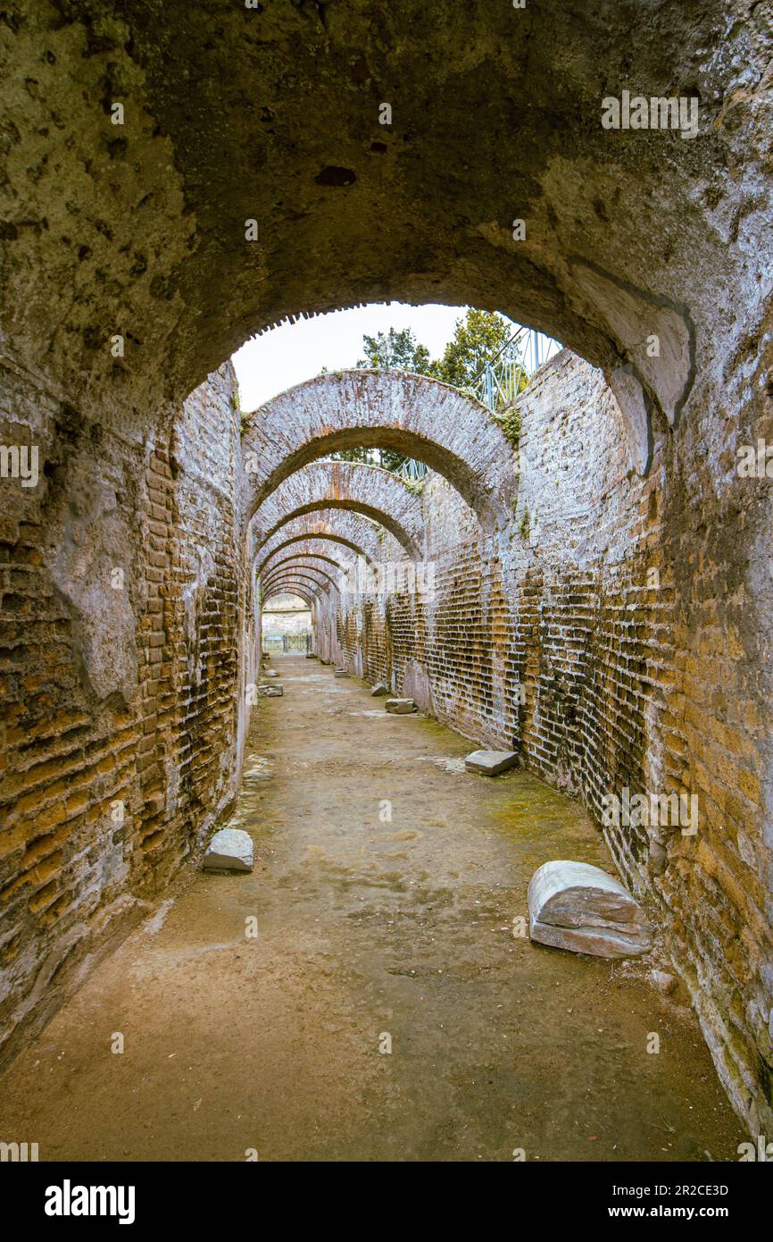 Baths of Baia archaeological park, Baia, Campania, Naples, Italy Stock ...